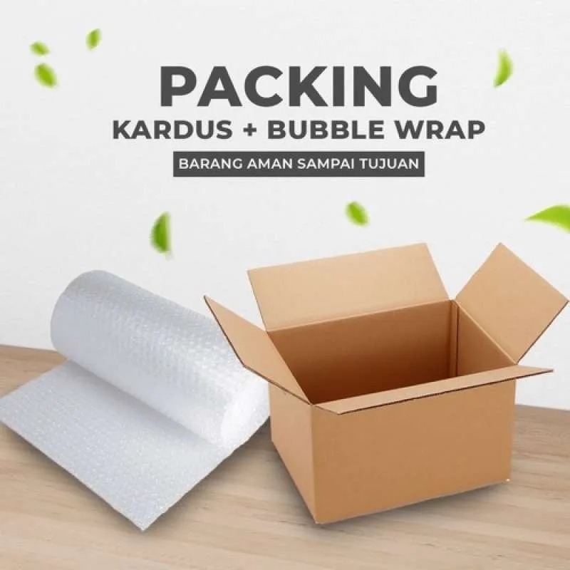 Jual Tambahan KERDUS DAN BUBBLE WRAP PACKINGAN Barang Paket Pelindung ...