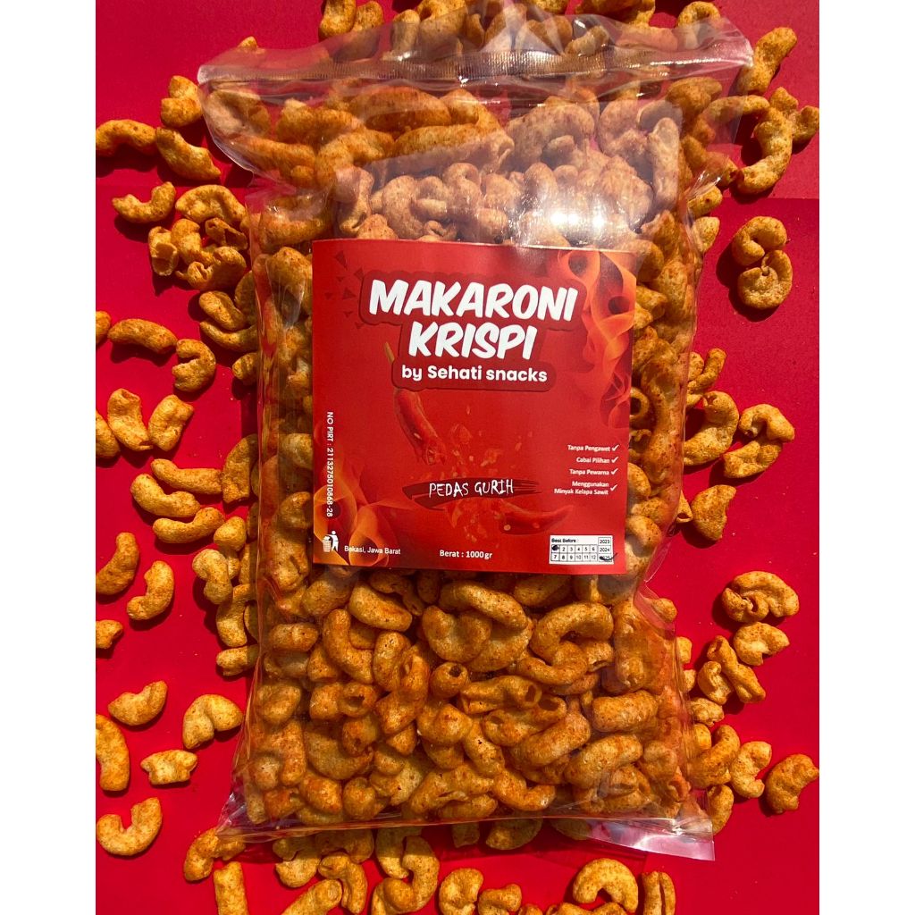 Jual Makaroni Krispi Sehati Snacks Pedas Gurih 250GR | Shopee Indonesia