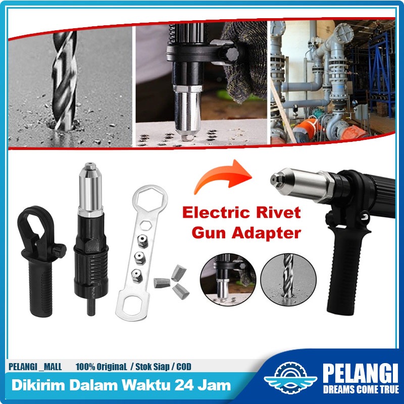 Jual Alat Rivet Tang Rivet Ripet Sambung Konverter Bor Rivet Gun ...