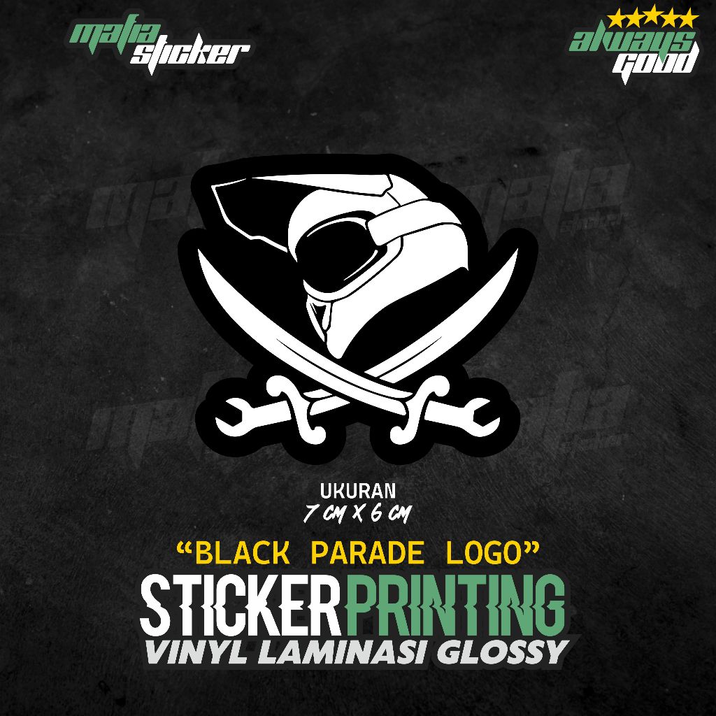 Jual STICKER/STIKER PRINT CUT BLACK PARADE LOGO | ADVENTURE TRAIL ...