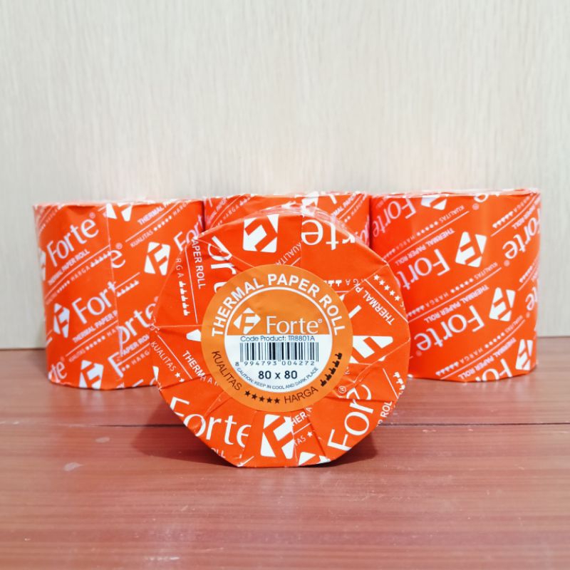 Jual KERTAS THERMAL FORTE / KERTAS KASIR 80x80mm | Shopee Indonesia