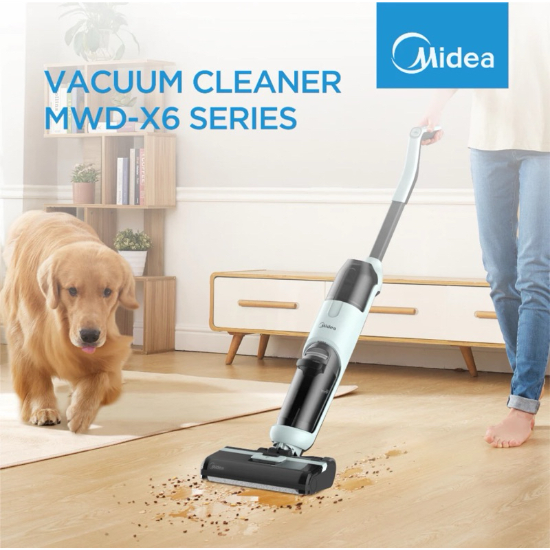 Jual Midea Wet Dry Cordless Smart Vacuum Cleaner MWD-X6 HEPA Penyedot ...