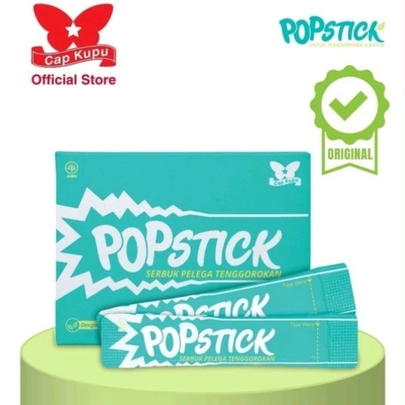 Jual Popstick Box/10 Sachet Serbuk Pelega Tenggorokan - Permen | Shopee ...