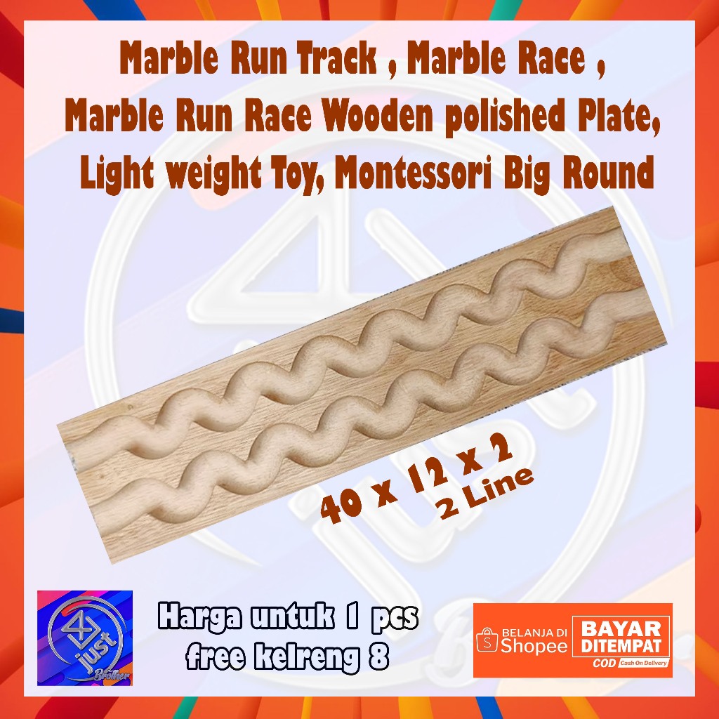 Jual Marble Run Track , Marble Race , Marble Run Race Wooden polished ...