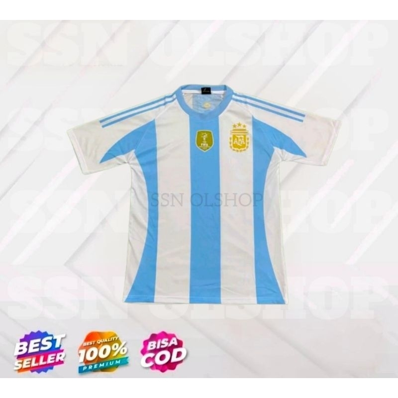Jual jersey timnas argentina (putih) 2024 baju bola timnas argentina ...