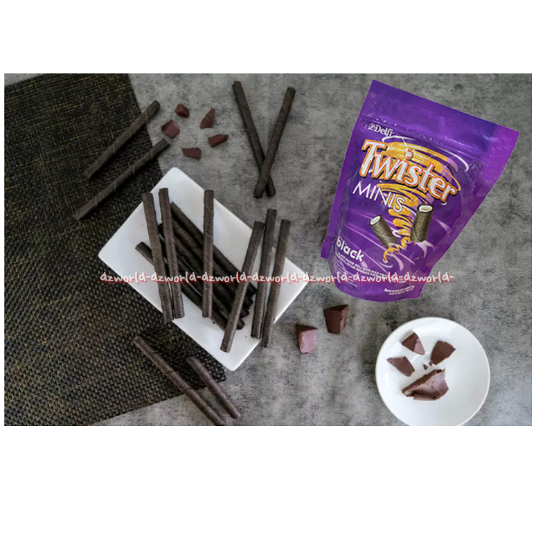 Jual Delfi Twister 70gr Minis Black Wafer Stick Kemasan Pouch Plastik ...