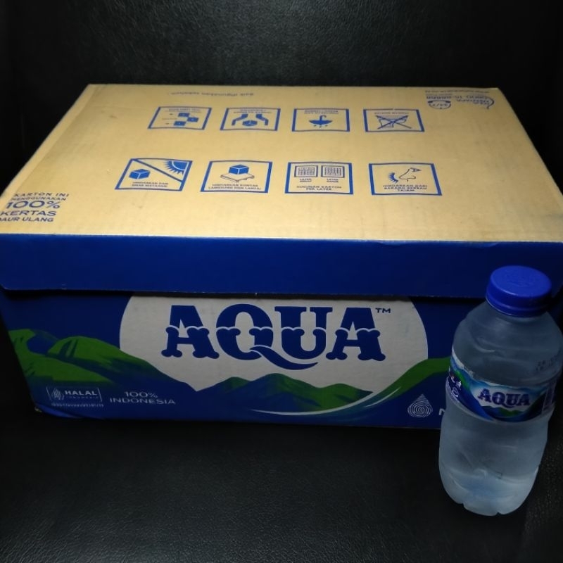 Jual AQUA Botol Kecil 330ml 1 Karton isi 24 | Shopee Indonesia