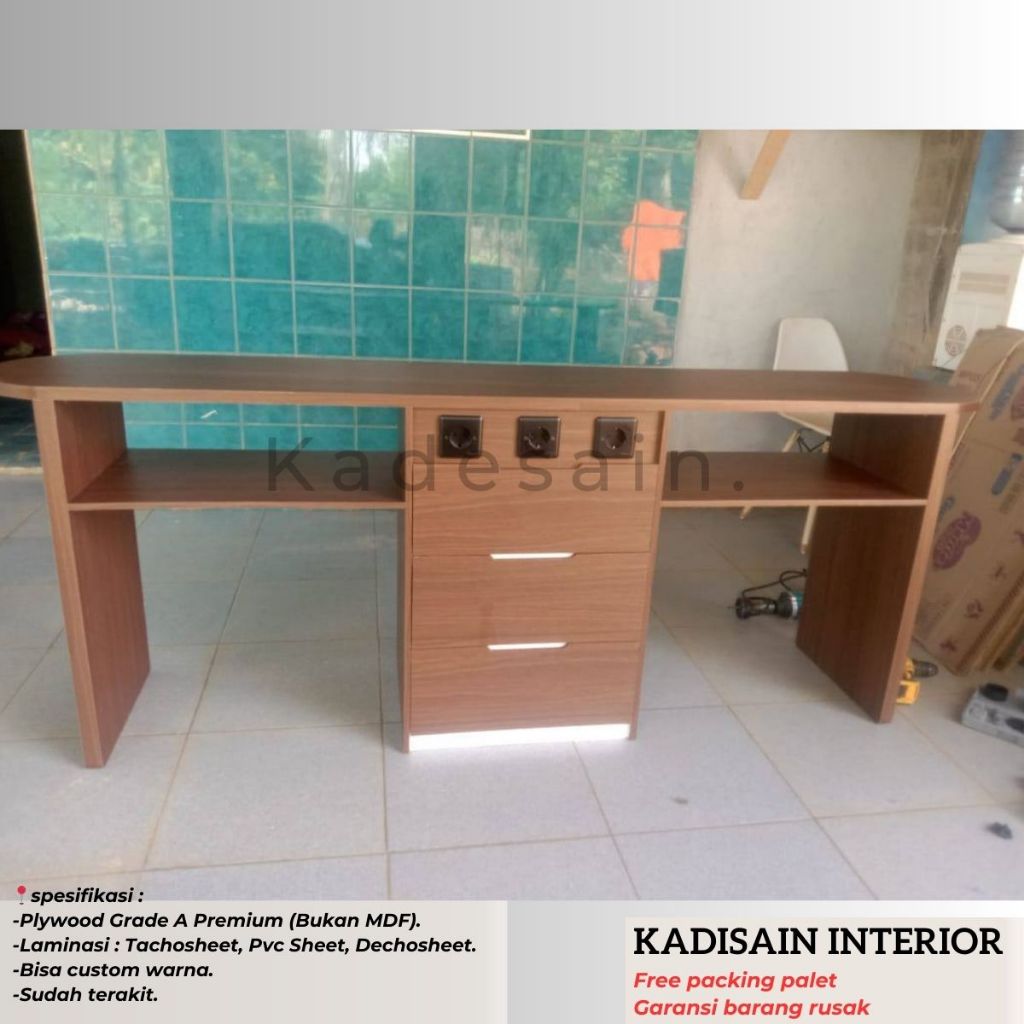 Jual Meja Nail Art meja kerja custom terakit | Shopee Indonesia