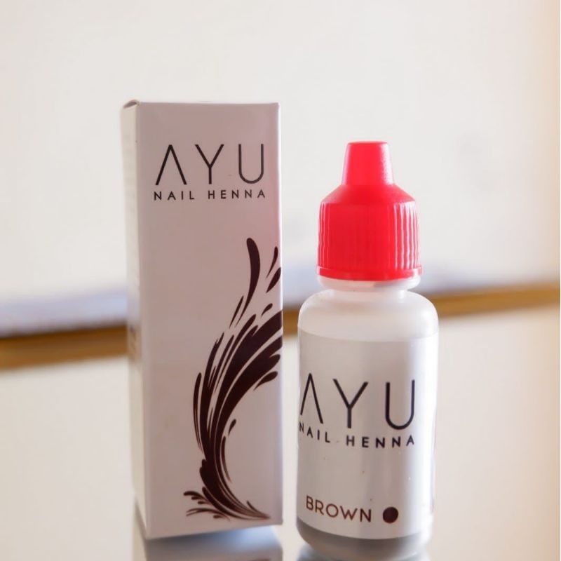 Jual AYU Nail Henna Brown Halal Kemasan 10 Gram Kutek Muslimah Botol ...