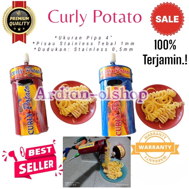 Jual Alat viral potato curly dan mesin kentang spiral kentang ulir ...