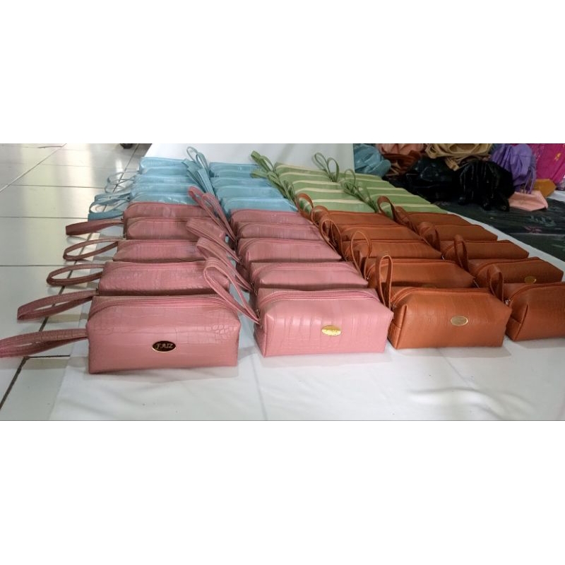 Jual DOMPET MAKE UP ATAU POUCH MAKE UP CROCO DOFF READY HARGA SATUAN ...