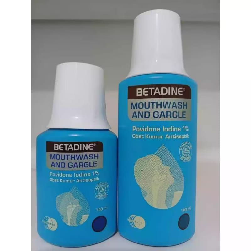 Jual Betadine Mouthwash and Gargle / Betadine Obat Kumur Antiseptik (100ml/190ml) | Shopee Indonesia