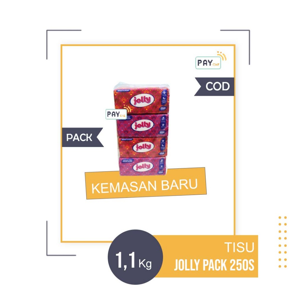 Jual Tisu Jolly 250 sheet Tissue Jolly Pack 2ply | Shopee Indonesia