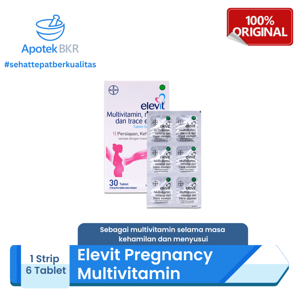 Jual Elevit 1 Strip - Multivitamin, Mineral Dan Trace Elemen Persiapan ...