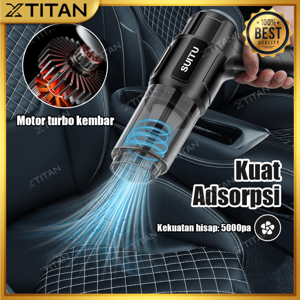Jual XTITAN Penyedot Debu PYortabel Tanpa Kabel, Penyedot Debu Mobil Ang Kuat Meniup Dan ...