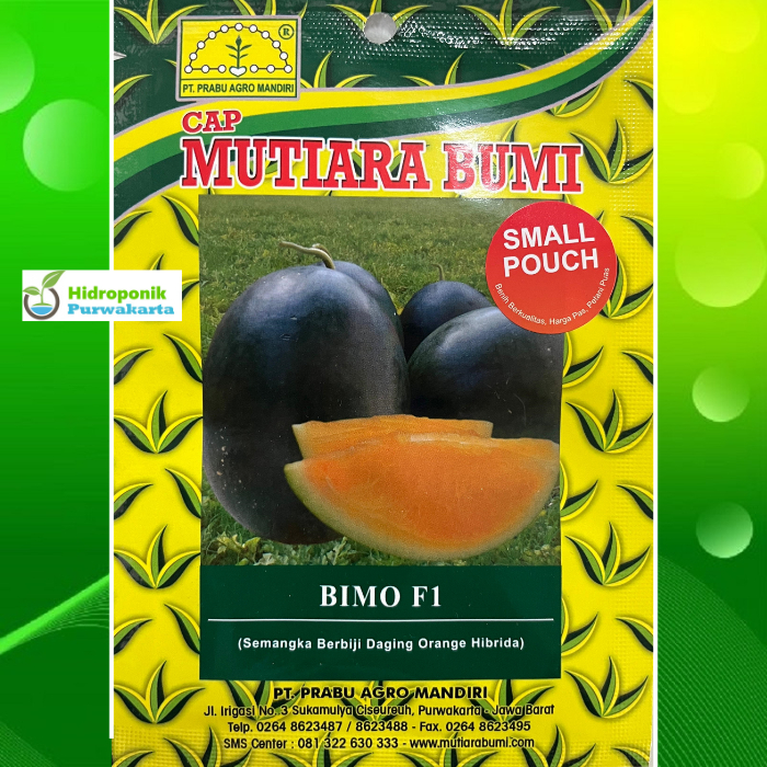Jual Benih Semangka BIMO F1 Daging Orange 30 Butir Cap Mutiara Bumi ...