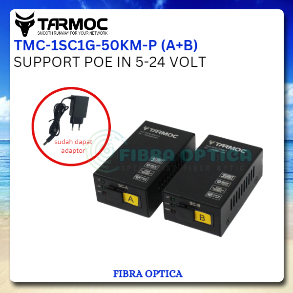 Jual Tarmoc TMC-1SC1G-50KM-P-V1 | Media Converter Switch 1SC 1LAN / 1 ...