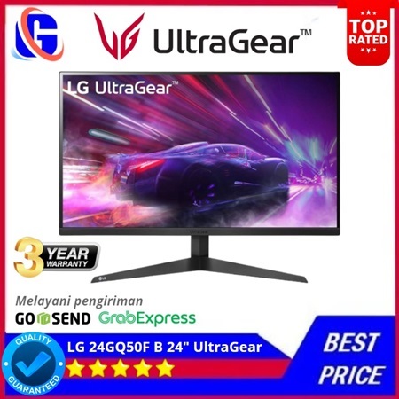 Jual LG 24GQ50F B 24" UltraGear - FHD 165Hz 1ms HDMI DP FreeSync Monitor | Shopee Indonesia