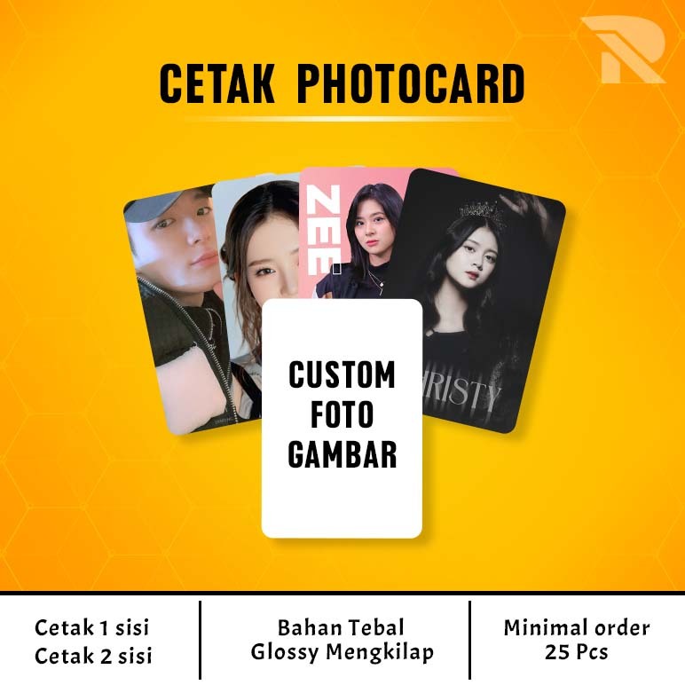 Jual CETAK PHOTOCARD CUSTOM FREEBIES / Photocard Tebal / Photocard Kpop / Cetak Foto Card ...