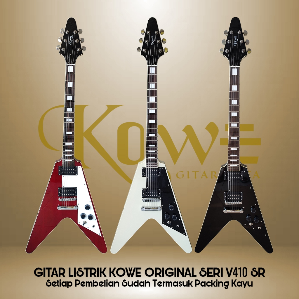 Jual Gitar Kowe Original Seri V410 SR Model V Series Terbaru | Shopee ...