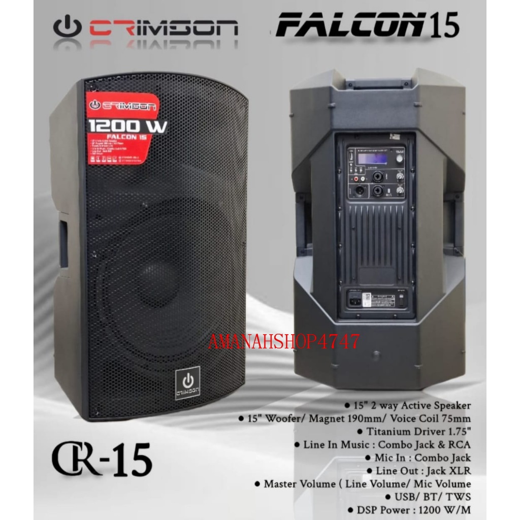 Jual SPEAKER AKTIF 15INCH CR15 FALCON CR-15 FALCON ORIGINAL | Shopee Indonesia