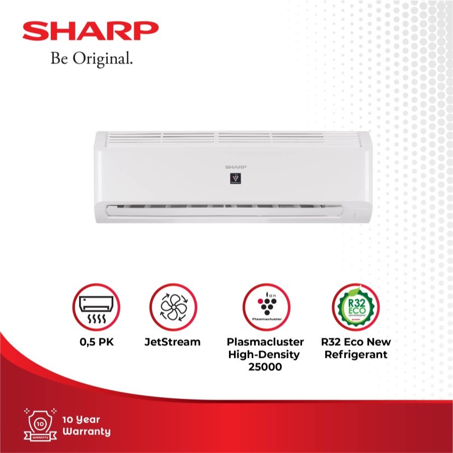 Jual Sharp AC 1/2 PK AH-AP5BMY Air Conditioner Plasmacluster Garuda Series (Unit Only) | Shopee ...