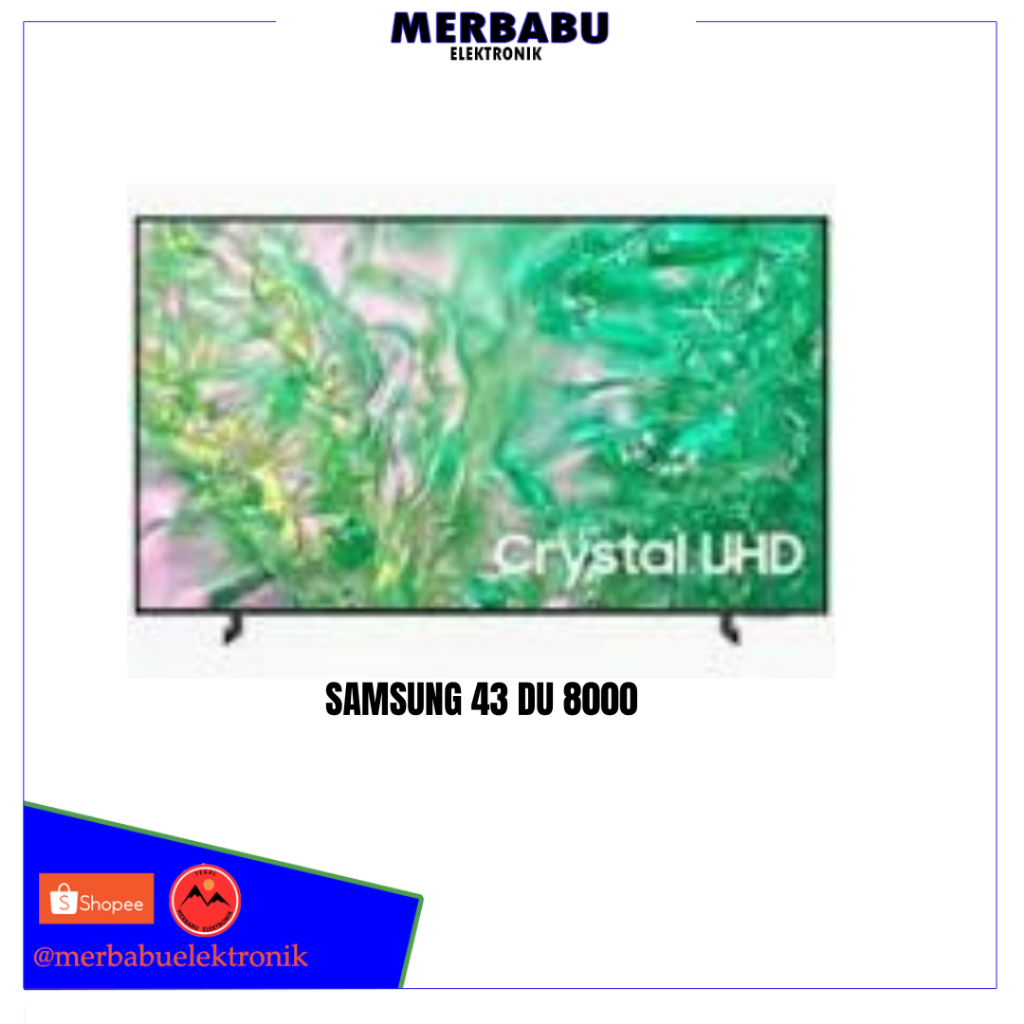 Jual Samsung TV 43DU8000 Crystal UHD 4K Tizen OS Smart TV (2024) 43 Inch | Shopee Indonesia