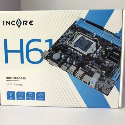 Jual MAINBOARD H61 INCORE LGA 1155 / MAINBOARD INCORE H61 ORIGINAL / MOBO INTEL 1155 H61 ...