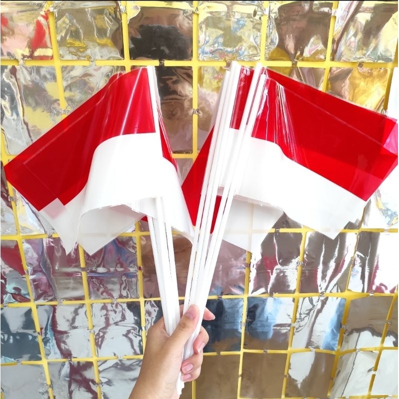 Jual Bendera Merah Putih Indonesia Kibar Pawai Bendera Kecil Properti ...
