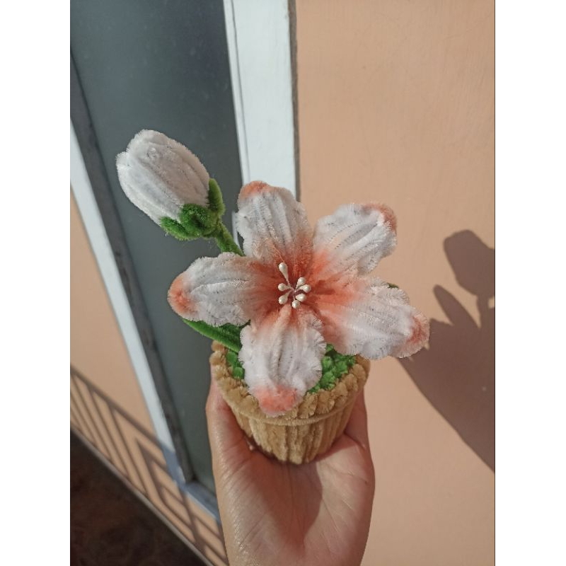 Jual Bunga kawat bulu lily gradasi | Shopee Indonesia