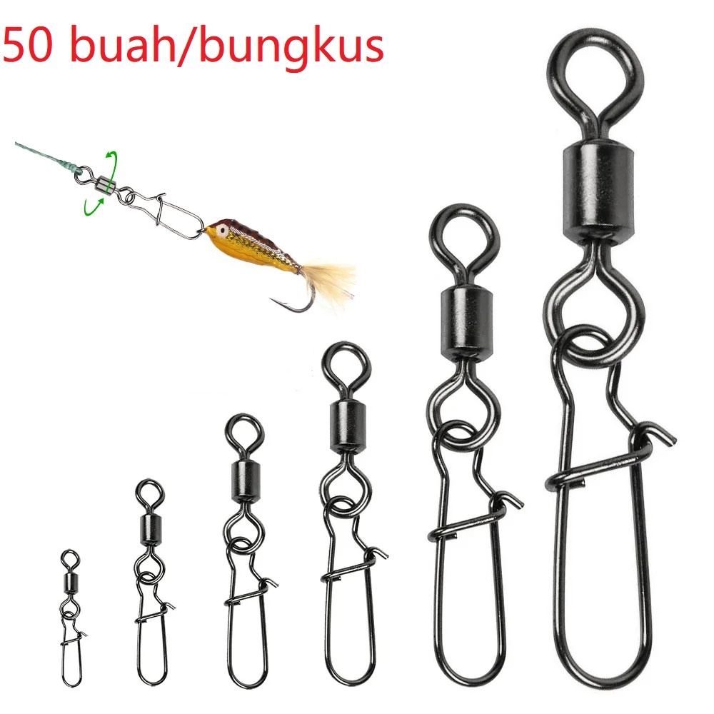 Jual Truscend 50pcs TRU Bantalan Pin Konektor Pancing Baja Tahan Karat ...