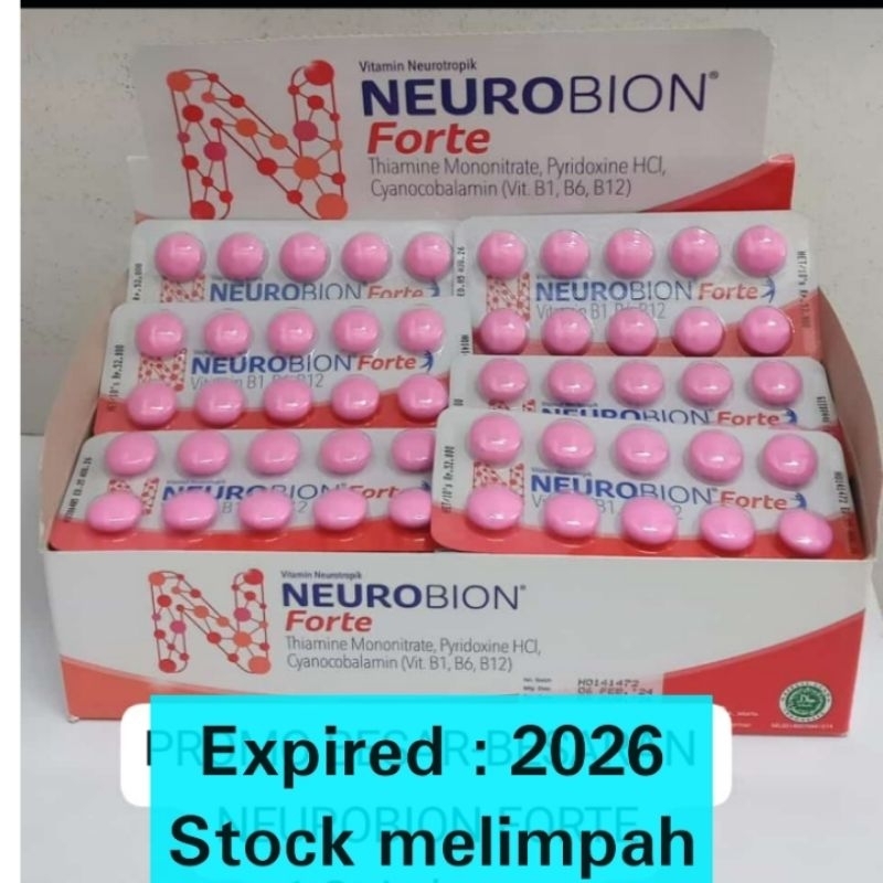 Jual NEUROBION FORTE TABLET UNTUK KESEMUTAN KEBAS HARGA PER STRIP ...