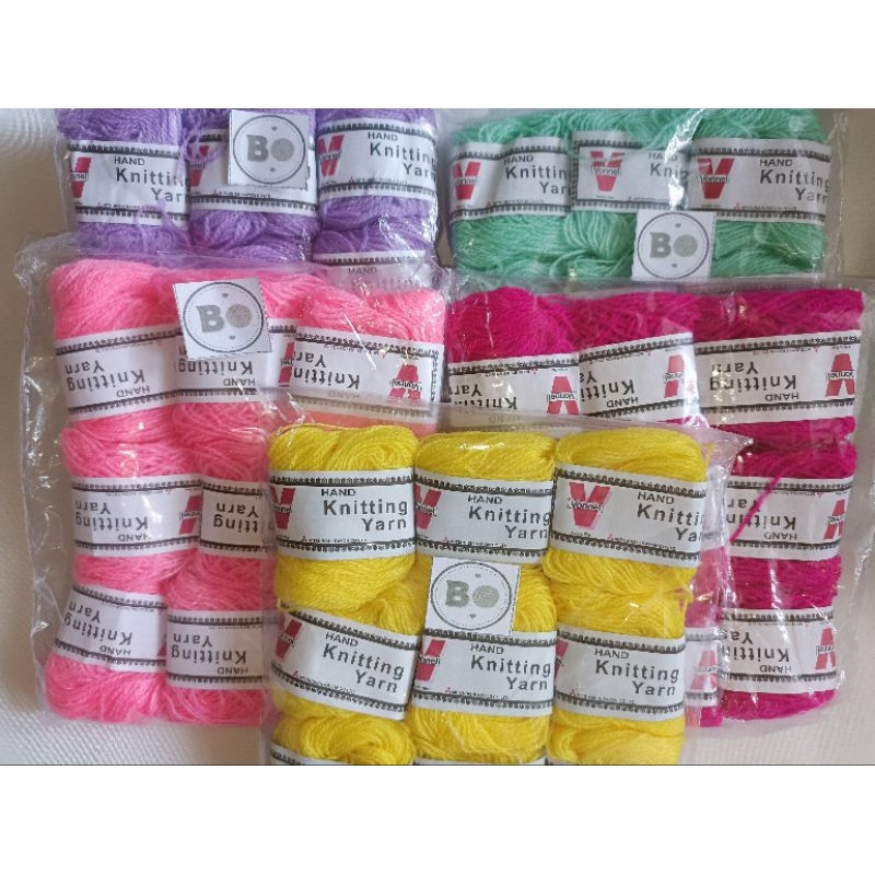 Jual Paket Benang Wool Pack isi 9 pcs satu warna dan Benang Wool Satuan ...