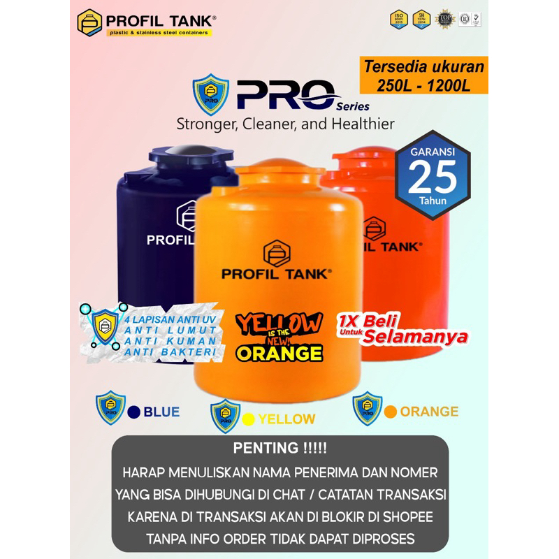 Jual PROFIL TANK TDA PRO Series tandon plastik | toren tanki ...