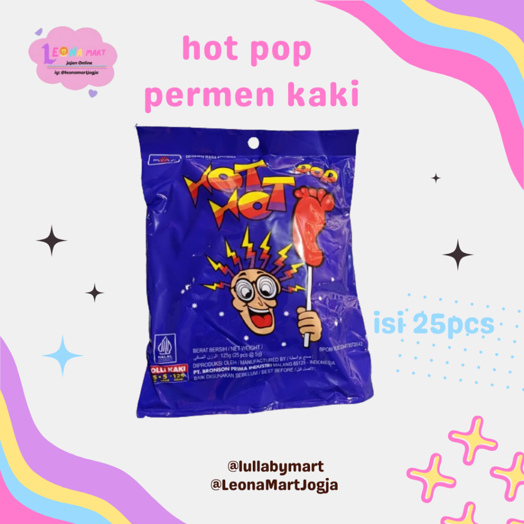 Jual Hot hot pop permen kaki isi 25 pcs | Shopee Indonesia