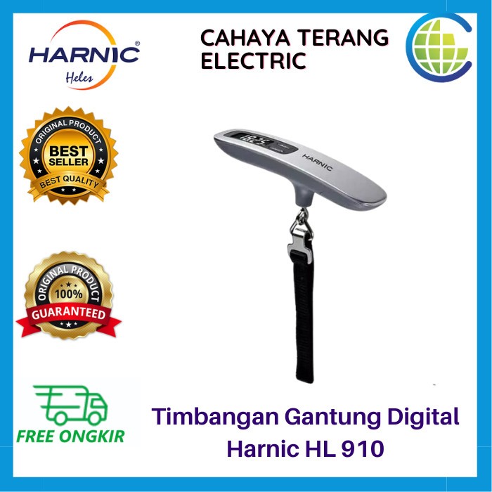 Jual HARNIC Heles Timbangan digital koper gantung HL910 HL 910 Portable ...