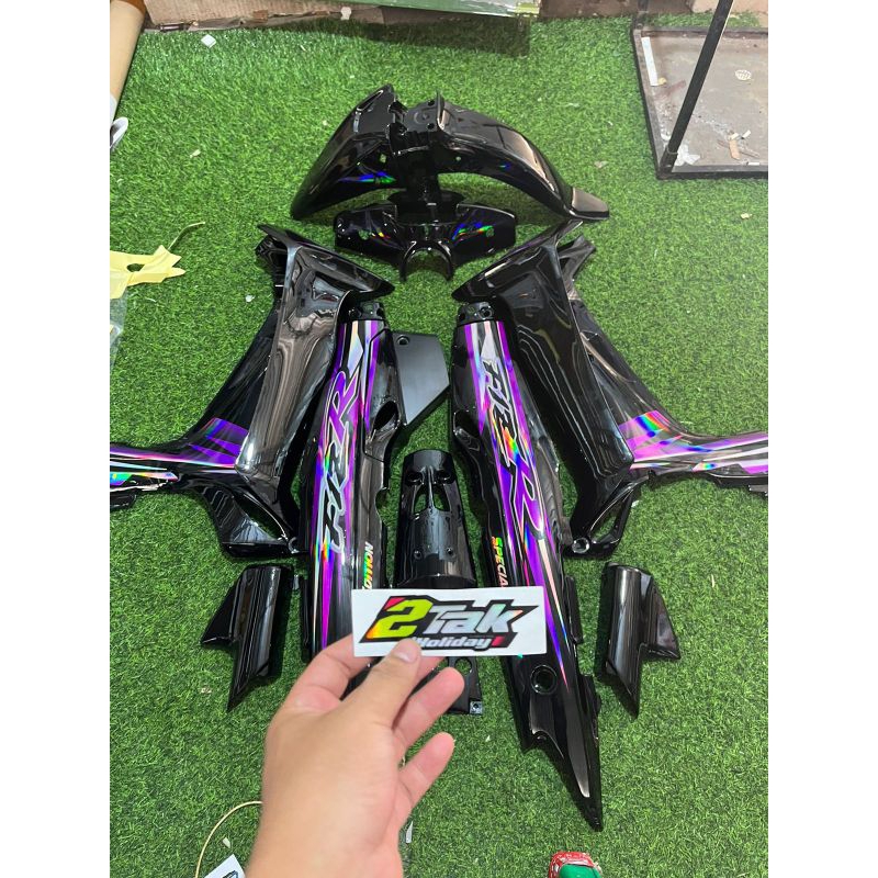 Jual Setriping Fiz r custom hologram ungu special edition | Shopee ...