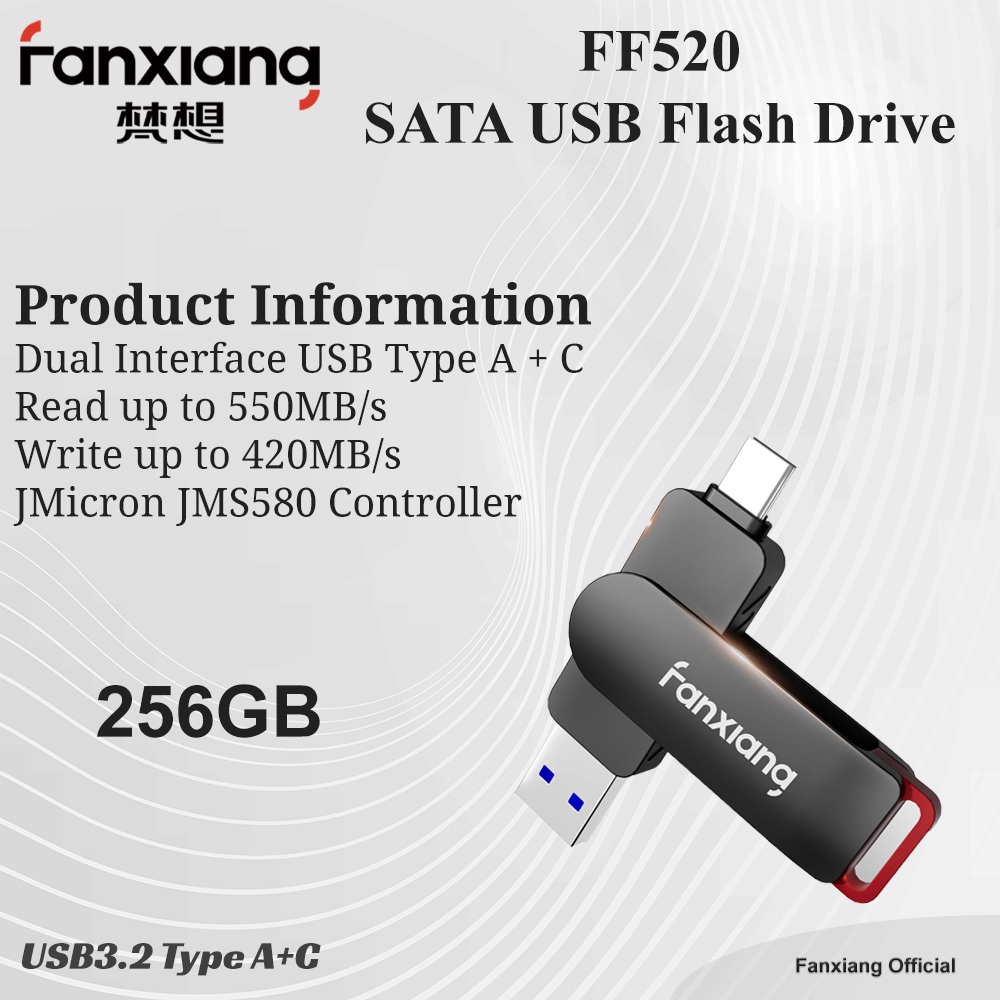 Jual Fanxiang USB Storage Dual Interface OTG SSD Flash Drive Type C ...