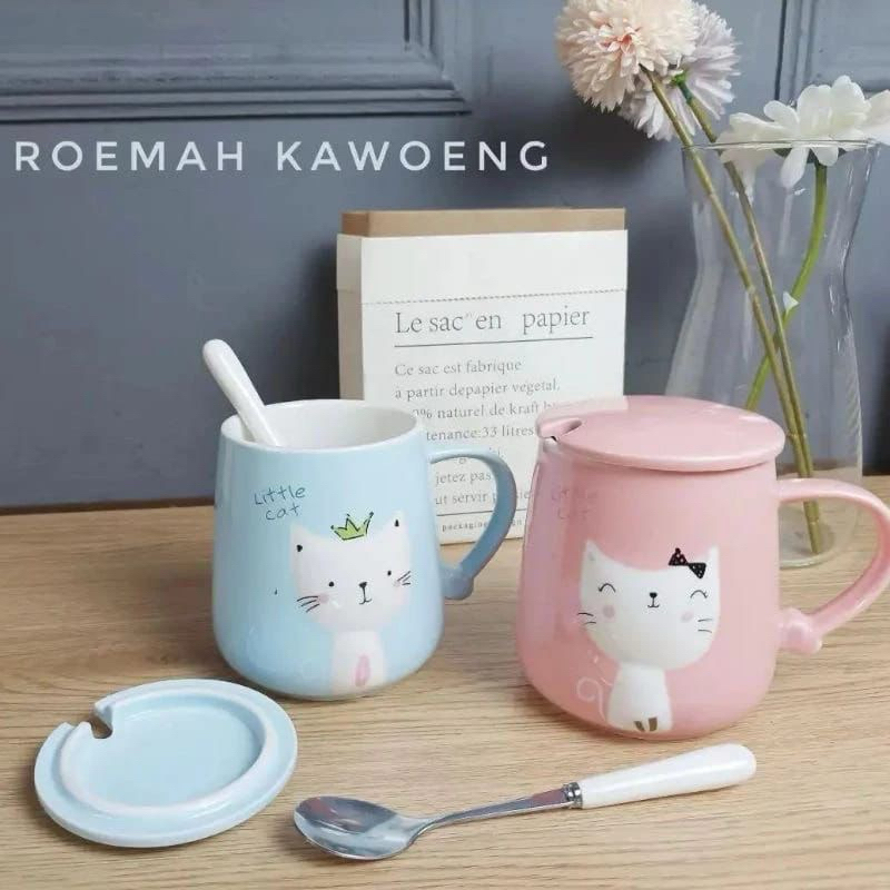 Jual 2pcs mug kucing | Shopee Indonesia