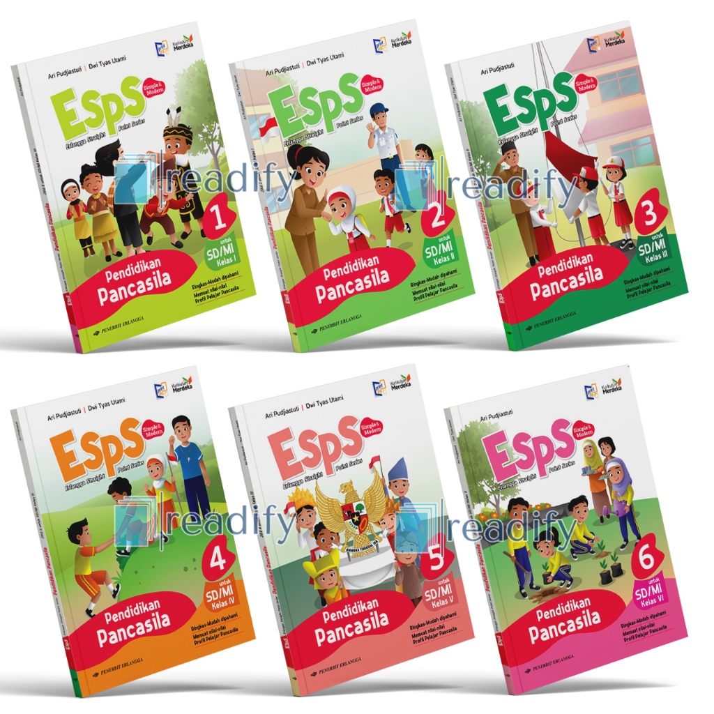 Jual ESPS Pendidikan Pancasila Kelas 1 2 3 4 5 6 SD/MI Erlangga Kurikulum Merdeka Revisi Terbaru ...