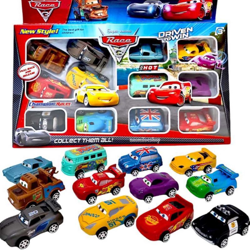 Jual Mainan mobil cars MC QUEEN full back isi 12 super race MC QUEEN ...