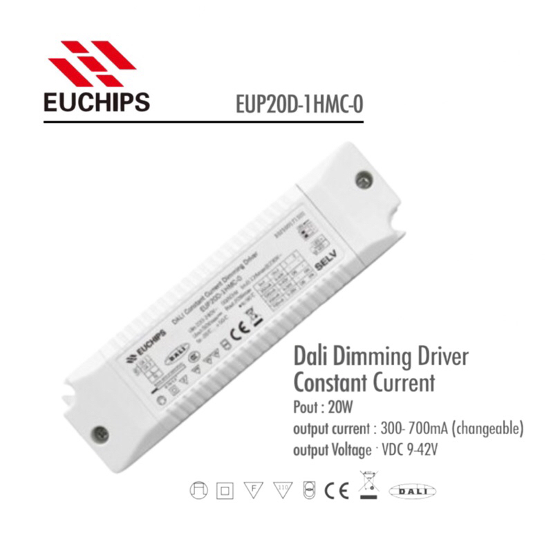 Jual EUCHIPS Trafo Lampu LED/Driver LED Dimmer/Dimming 20 Watt EUP20D 1HMC-0 | Shopee Indonesia