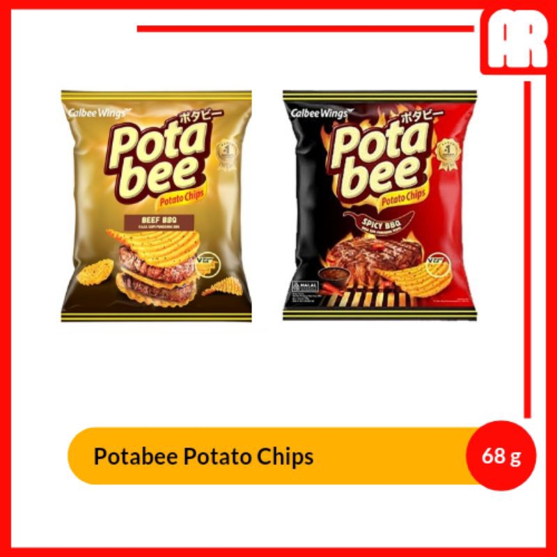 Jual Potabee Potato Chips 68g - Snack Makanan Ringan | AR Ostore ...