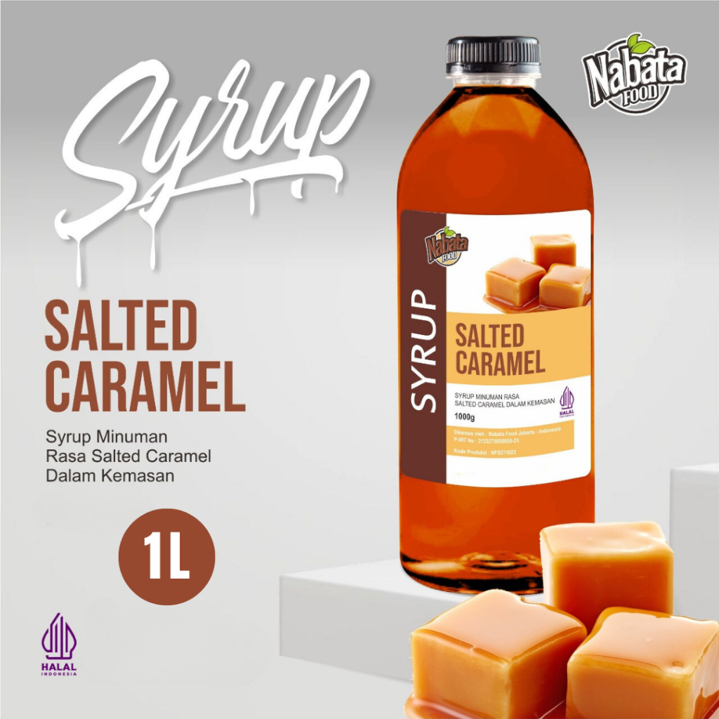 Jual Syrup Salted Caramel Nabata Drink 1000 Ml - Sirup Rasa Salted ...