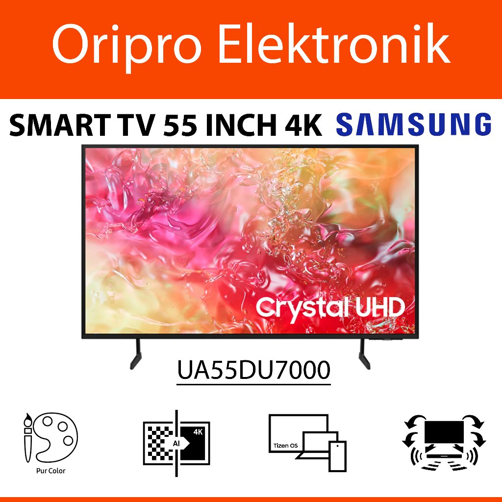 Jual Smart Tv 55 Inch Samsung Crystal Processor 4K UHD UA55DU7000 ...