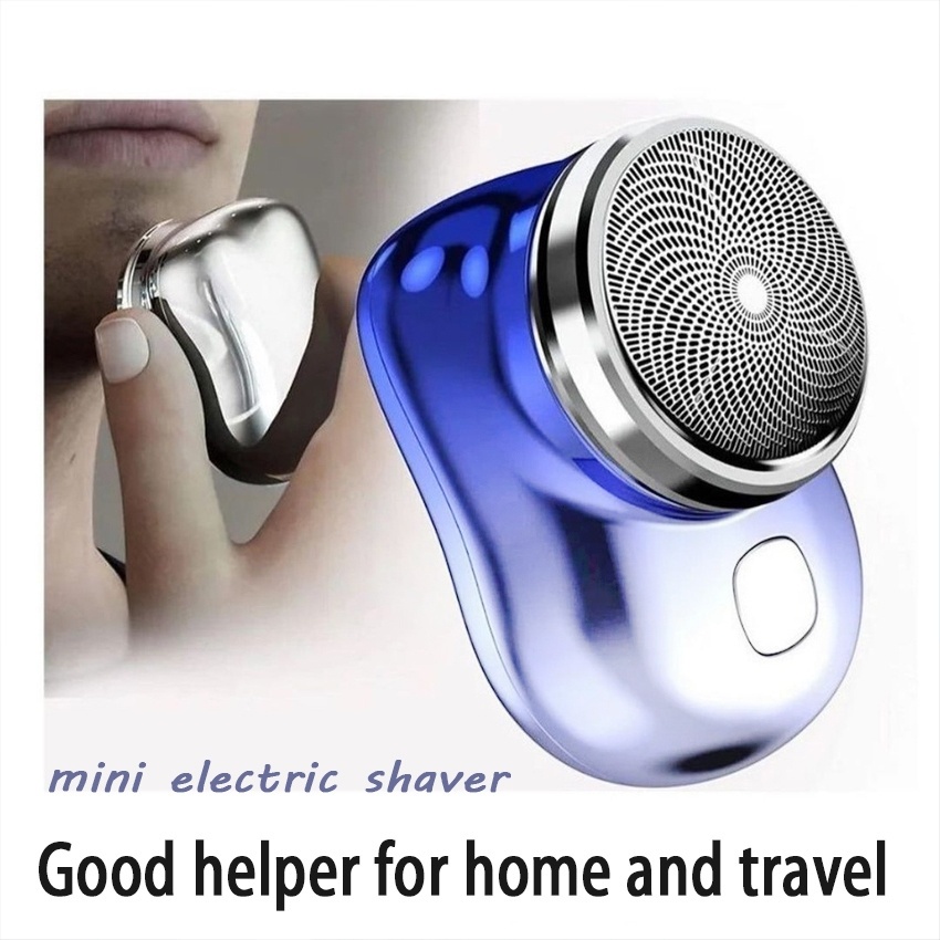 Jual Alat cukur jenggot BULAT Elektrik Mini Shaver Model Portable ...