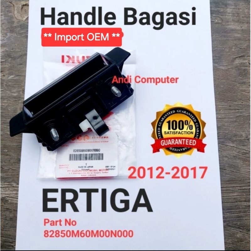 Jual Handel Pintu Bagasi Belakang Handle Hendel Suzuki Ertiga OEM | Shopee Indonesia