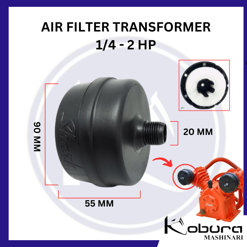 Jual Air Filter Saringan Udara Kompresor Angin Shark Transformer 1/4 ...
