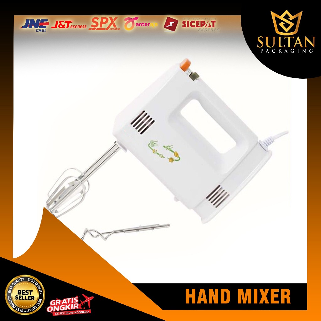 Jual Hand Mixer 5 Speed Hanya Mixer Tanpa Mangkuk Berputar Bisa COD ...