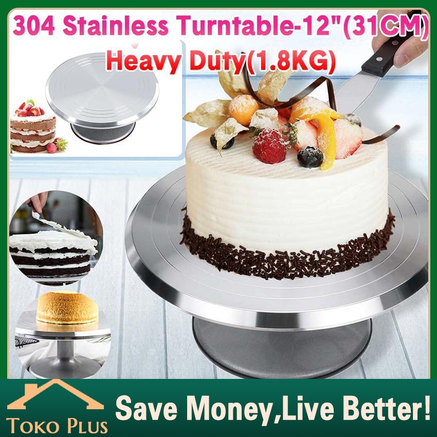 Jual Aluminum Meja Putar Kue Rotary Cake Lazy Susan Stainless / Meja ...